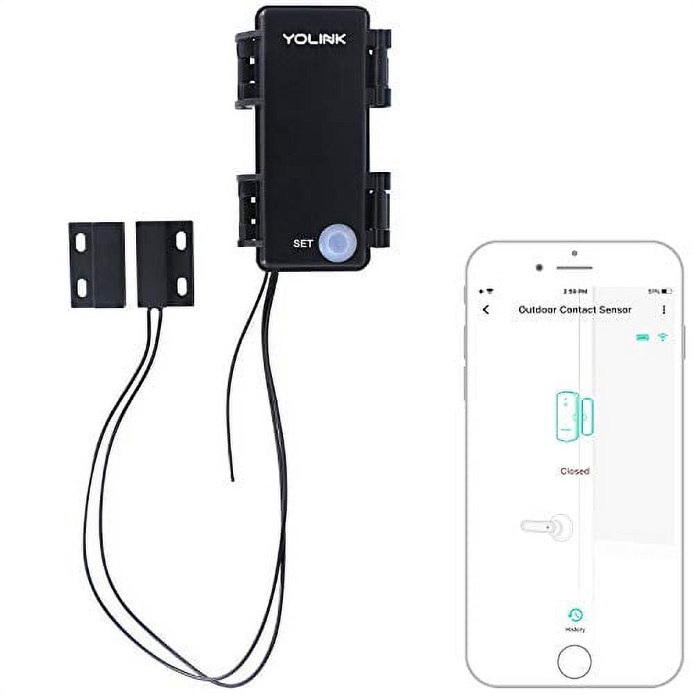YoLink Smart Outdoor Contact Sensor, 1/4 Mile Range, Waterproof, Works ...