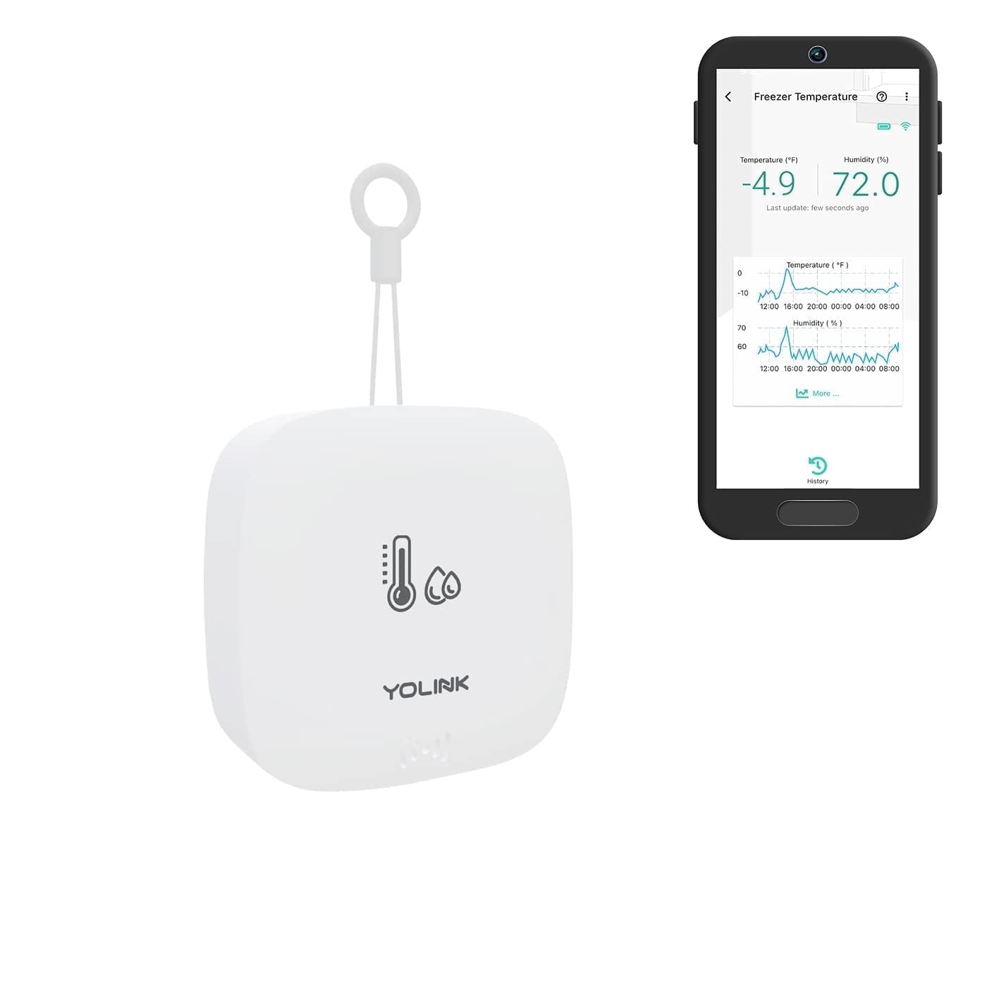 YoLink Smart Outdoor Temp & Humidity Sensor, Long Range, Alexa/IFTTT - Hub Required! - Walmart.com