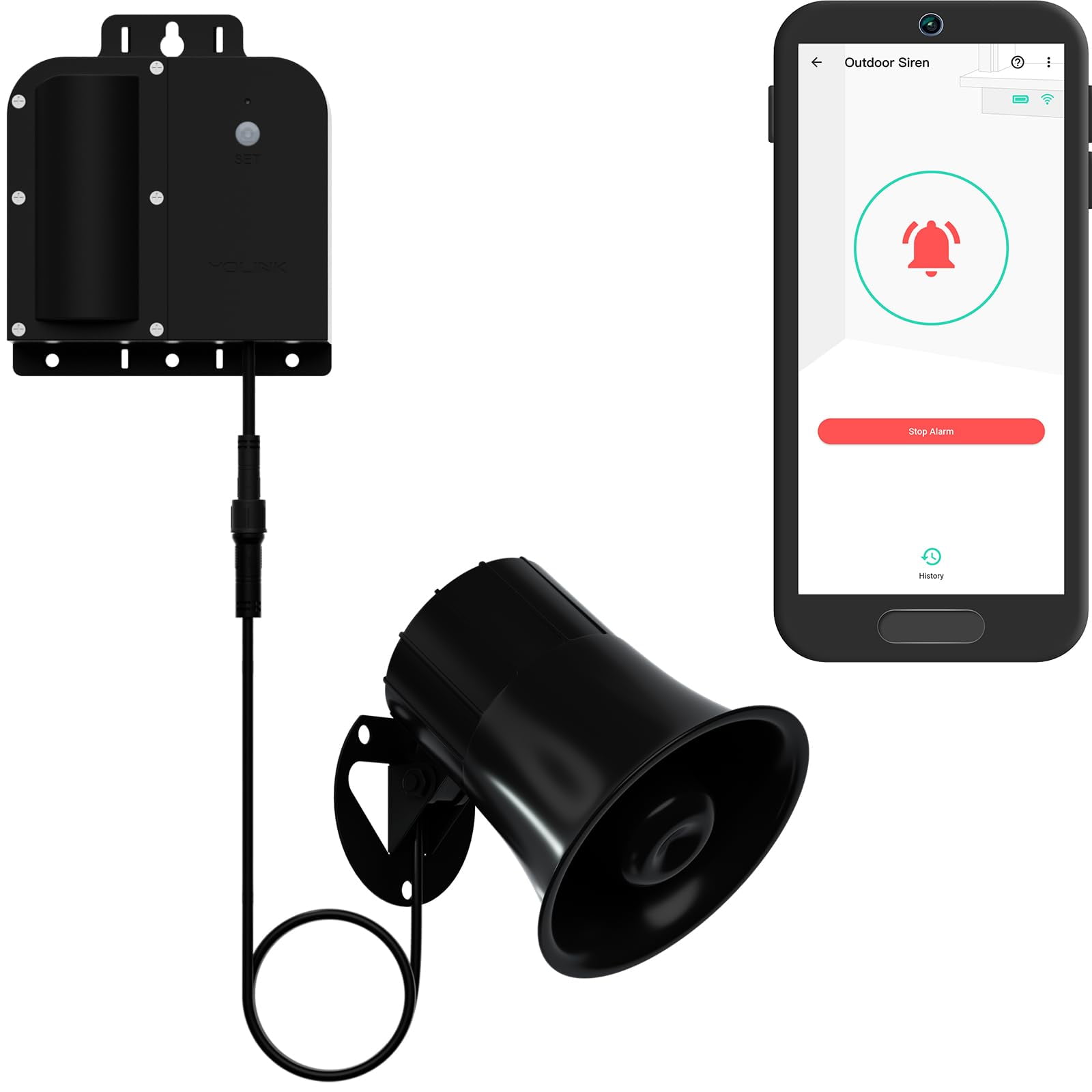 YoLink X3 version Outdoor Alarm Controller, Ruggedized Battery-Powered ...