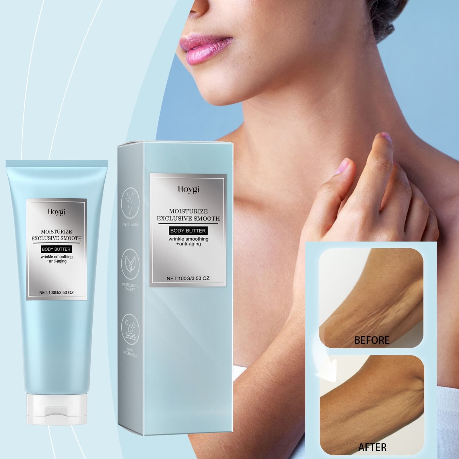 YoWeiPon Cellulite Cream for Thighs And Butt Fast - Body Butter Reduce ...