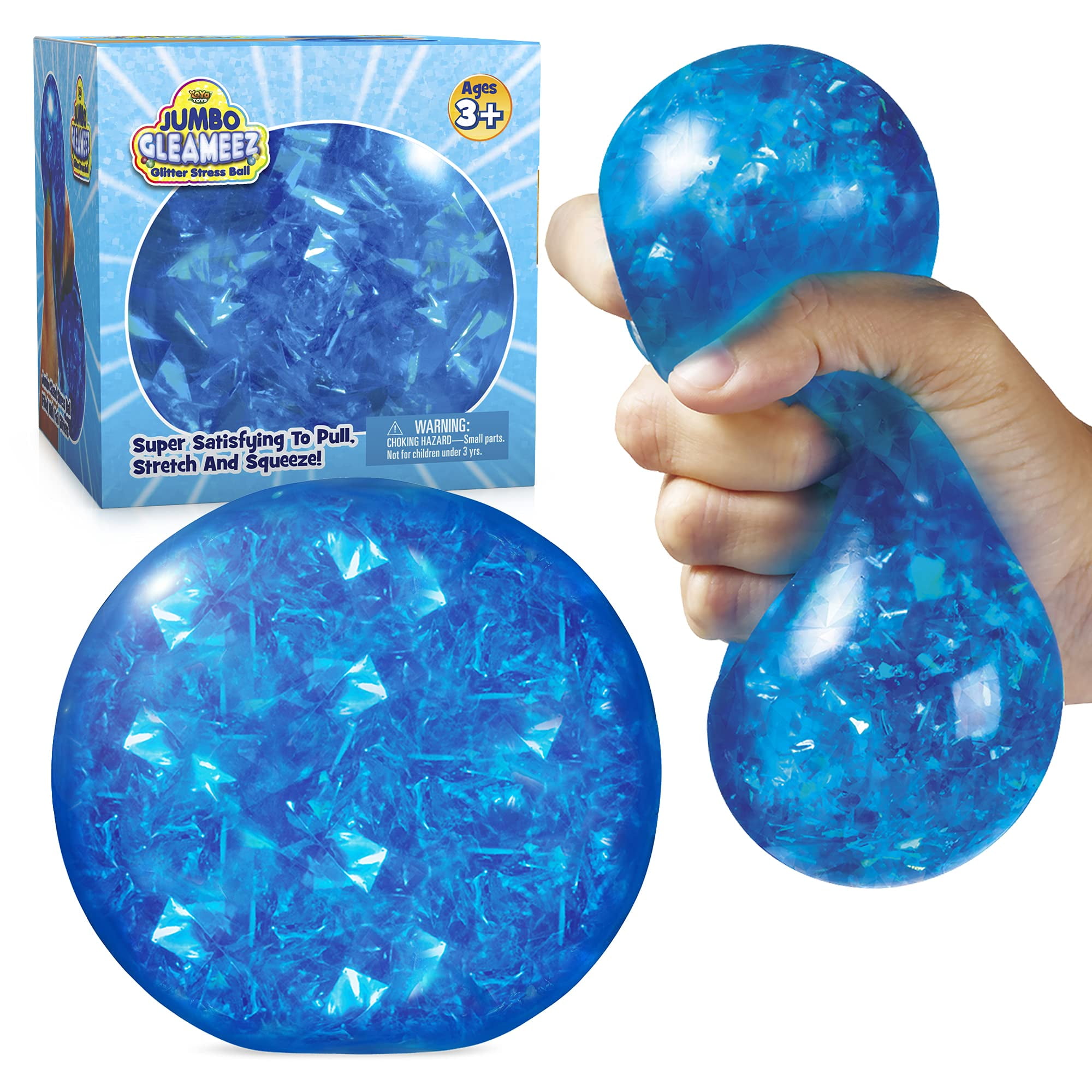 YoYa Toys Jumbo Gleameez Glitter Stress Ball Fidget Toy | Colorful ...