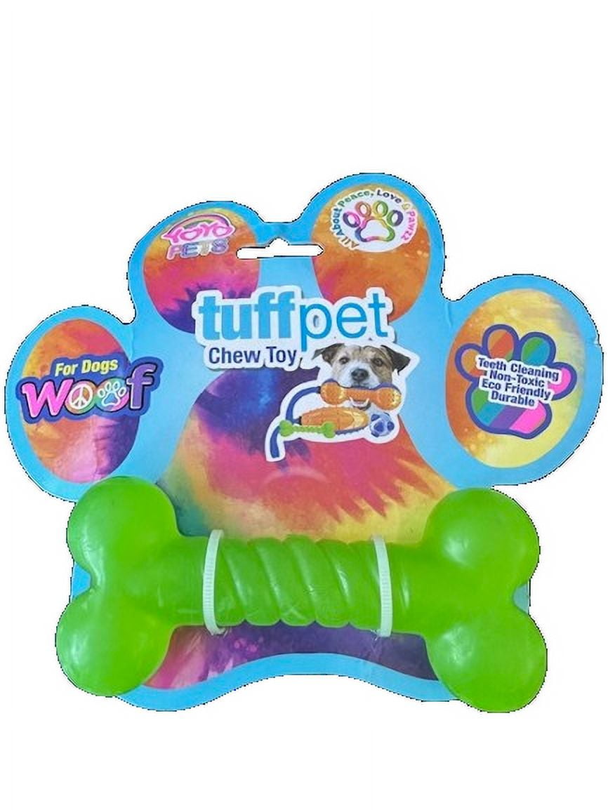 YoYo Pets tuffpet Chew Toy (Green Bone) - For Dogs - Walmart.com