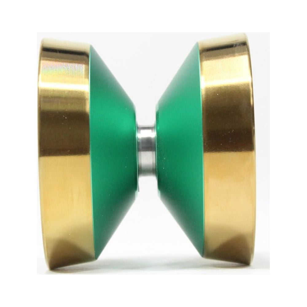 YoYoFactory Beyond OG Yo-Yo - Bi-Metal YoYo (Green with Gold Rims) - Walmart.com
