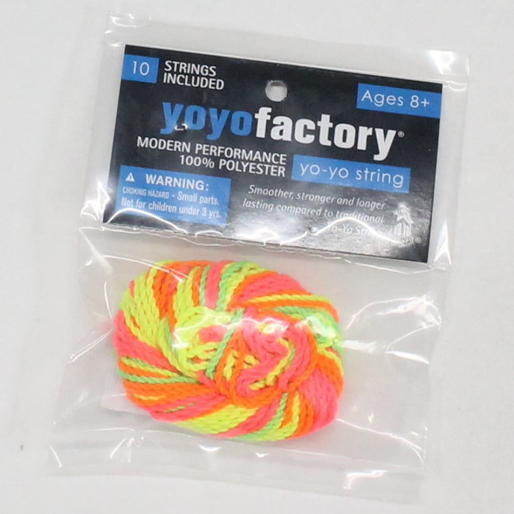 YoYoFactory Yo-Yo String- 10 Pack -Polyester Strings (Assorted YE/GN/OR ...