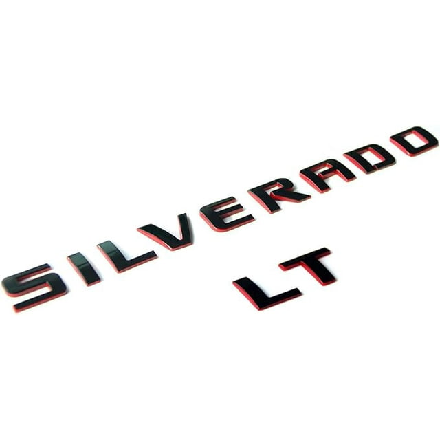 Yoaoo Silverado Lt Nameplate Letter Emblem 3D Badge 1500 2500Hd 3500Hd ...