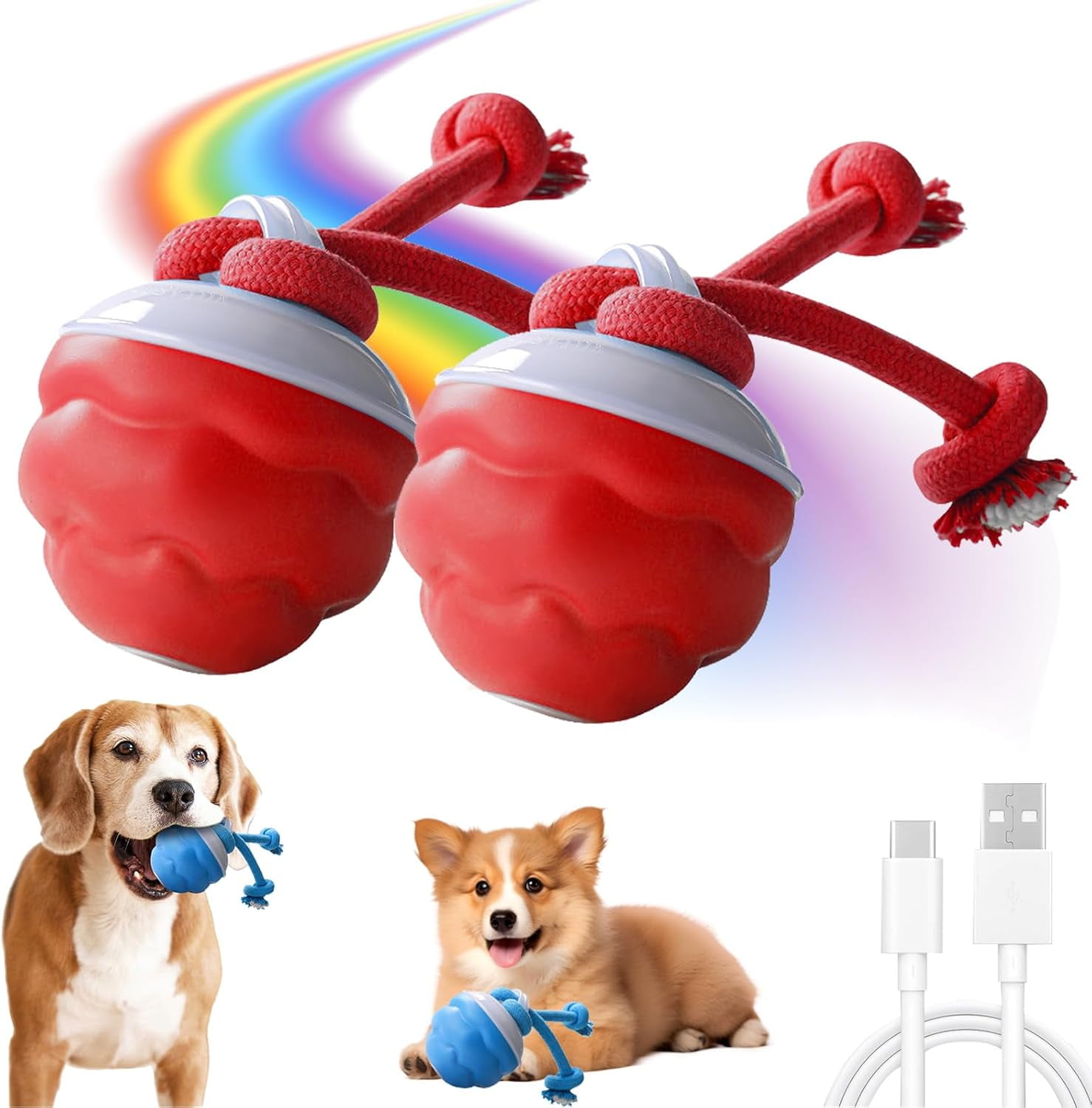 Yobensun Dog Toy, 2025 New Automatic Interactive Dog Ball Toys for ...
