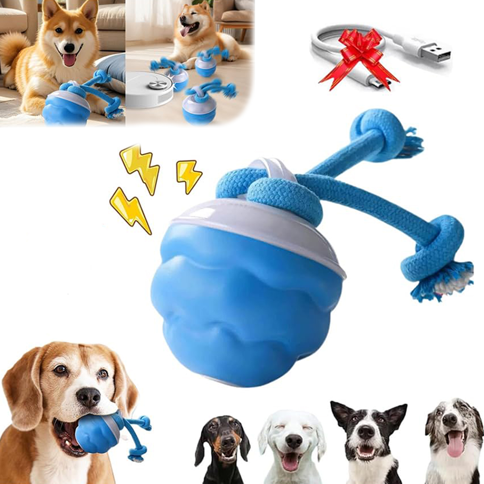Yobensun Dog Toy, 2025 New Dog Interactive Toy, Dog Toys to Keep Them ...