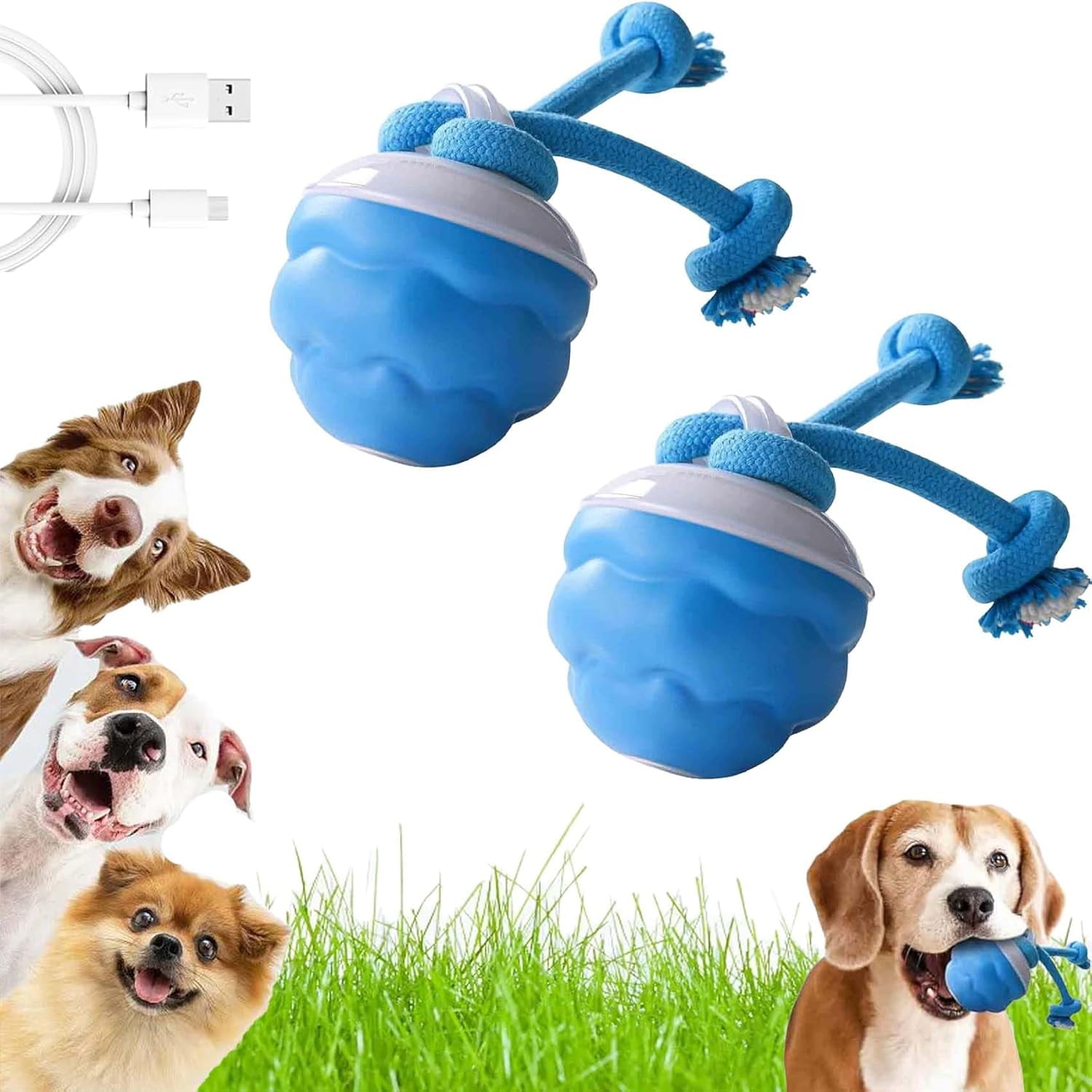 Yobensun Dog Toy,Interactive Dog Toys with Motion Activated,Automatic ...