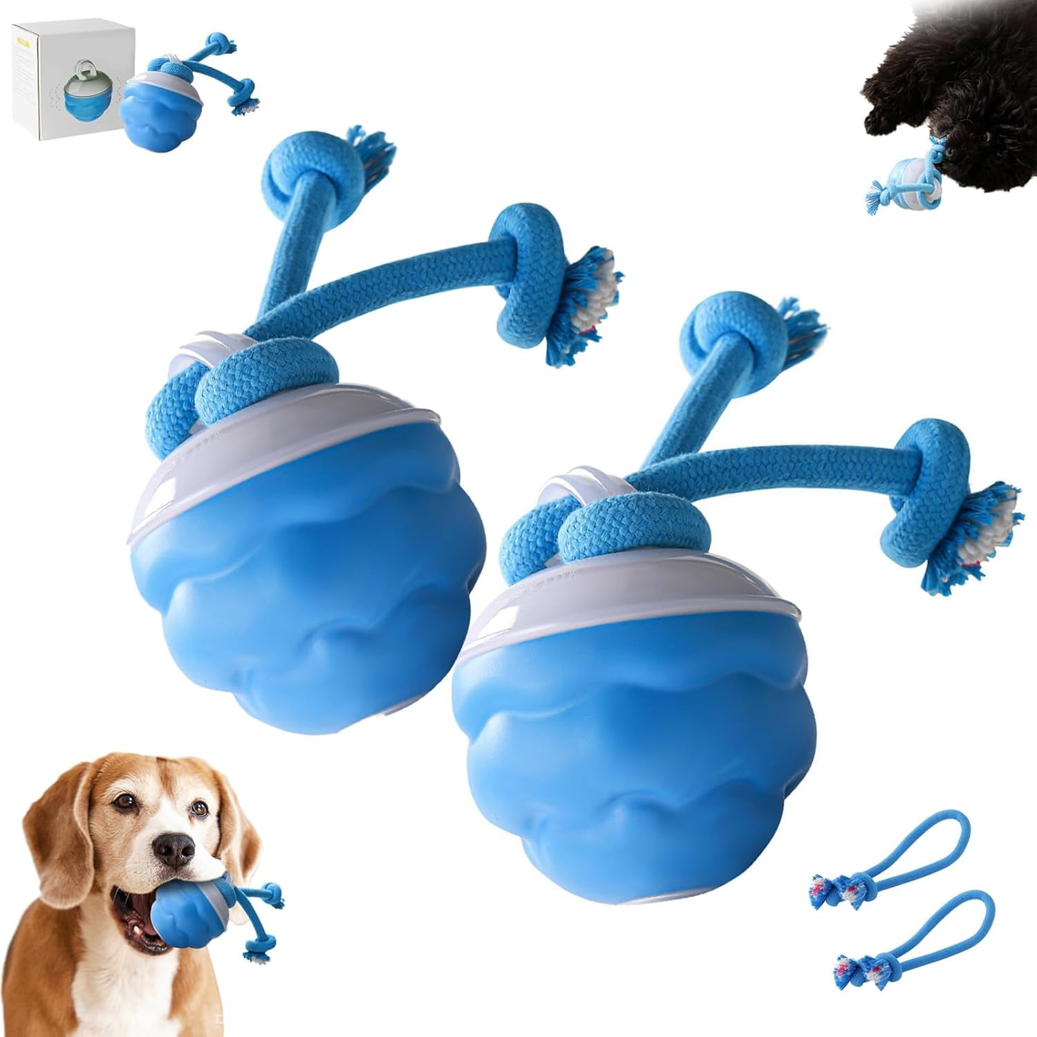 Yobensun Dog Toy, Interactive Puppy Chasing Spinning Balls, Vibrating ...
