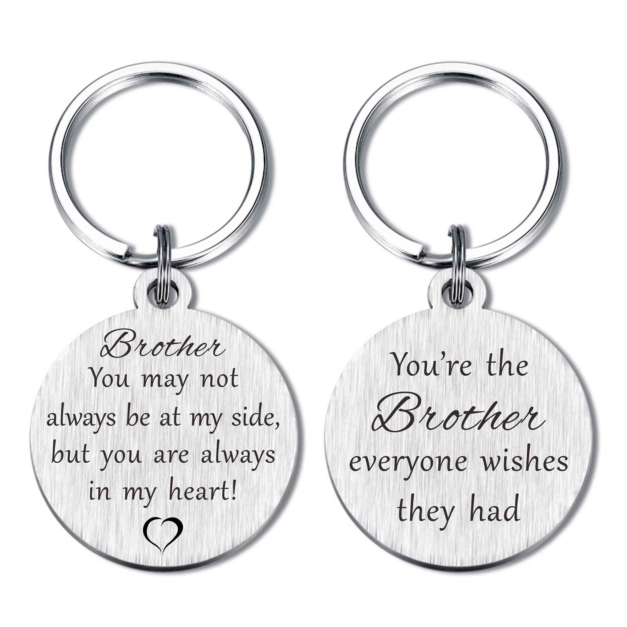 Yobent Brother Keychain Gifts for Graduation, Father's Day, Christmas ...