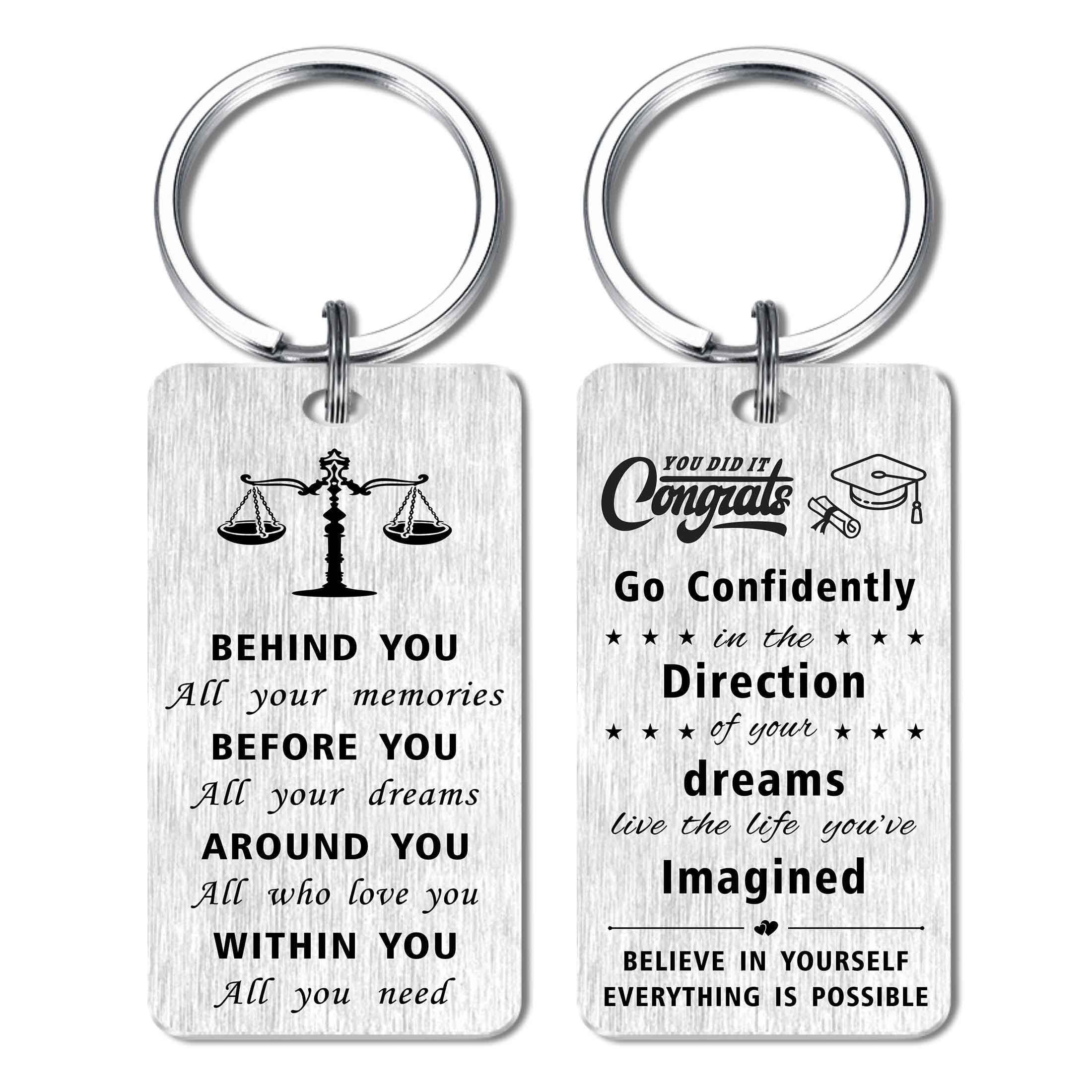 Yobent Law School Graduation Gifts Lawyer Keychain, Law Graduation ...