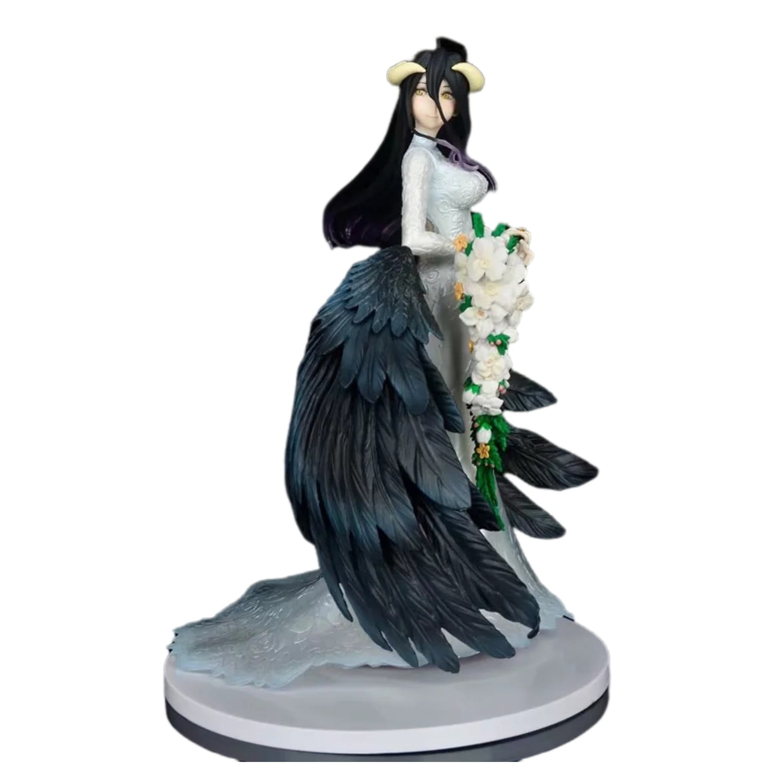 Yobeyi 26cm Action Figure Albedo Figure（Wedding Dress Version）PVC ...