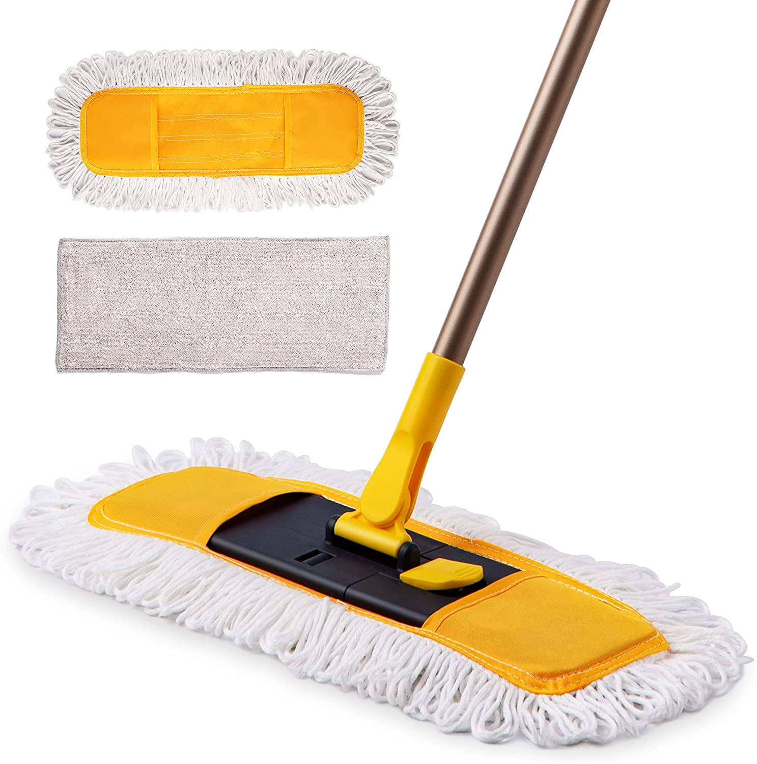 Yocada Dust Mop Microfiber Floor Mop 57 Inch Telescopic with Total 3 ...