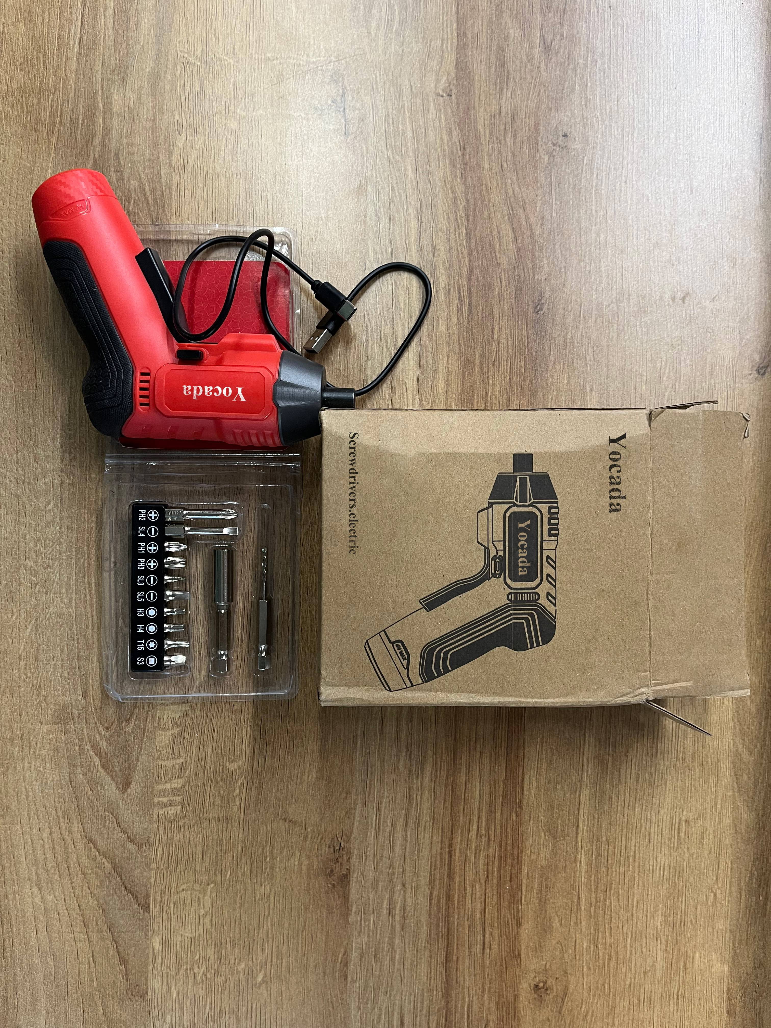 Yocada Screwdrivers electric,Mini Electric Screwdriver Set,Screwdriver Includes 10 pcs Bit,USB ...