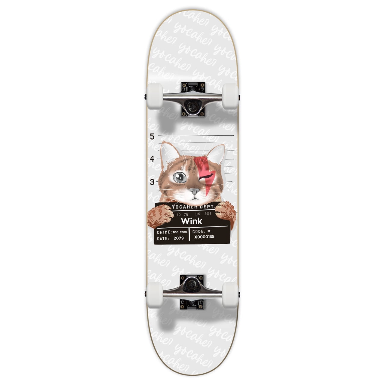 Yocaher Assembled Skateboard 31" x 7.75" Pro Canadian Maple Skate Deck ...