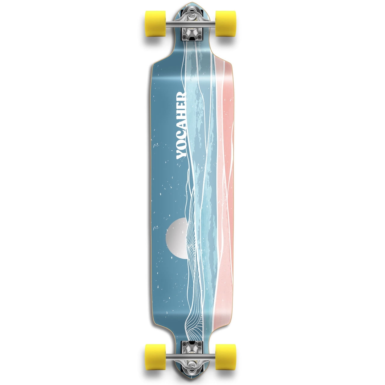 Yocaher Drop Down Longboard Complete - Horizon Night - Walmart.com