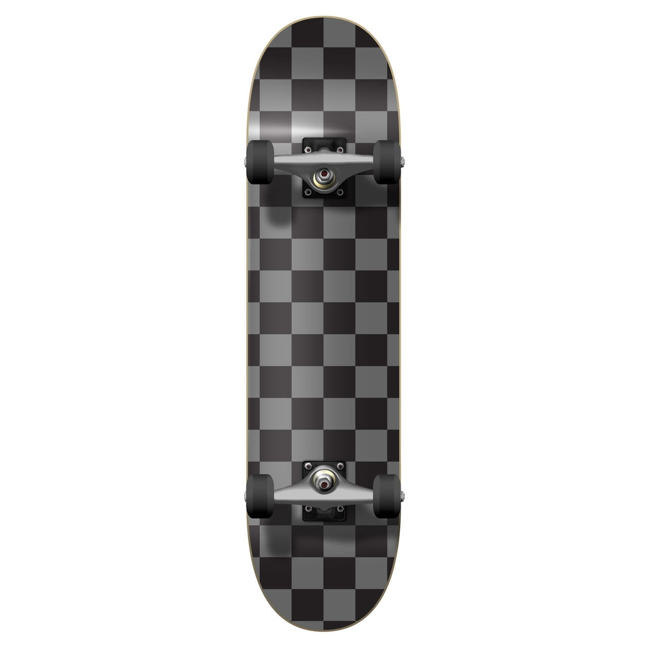 Yocaher Graphic Complete 31" x 7.75" Skateboard - Checker Silver ...