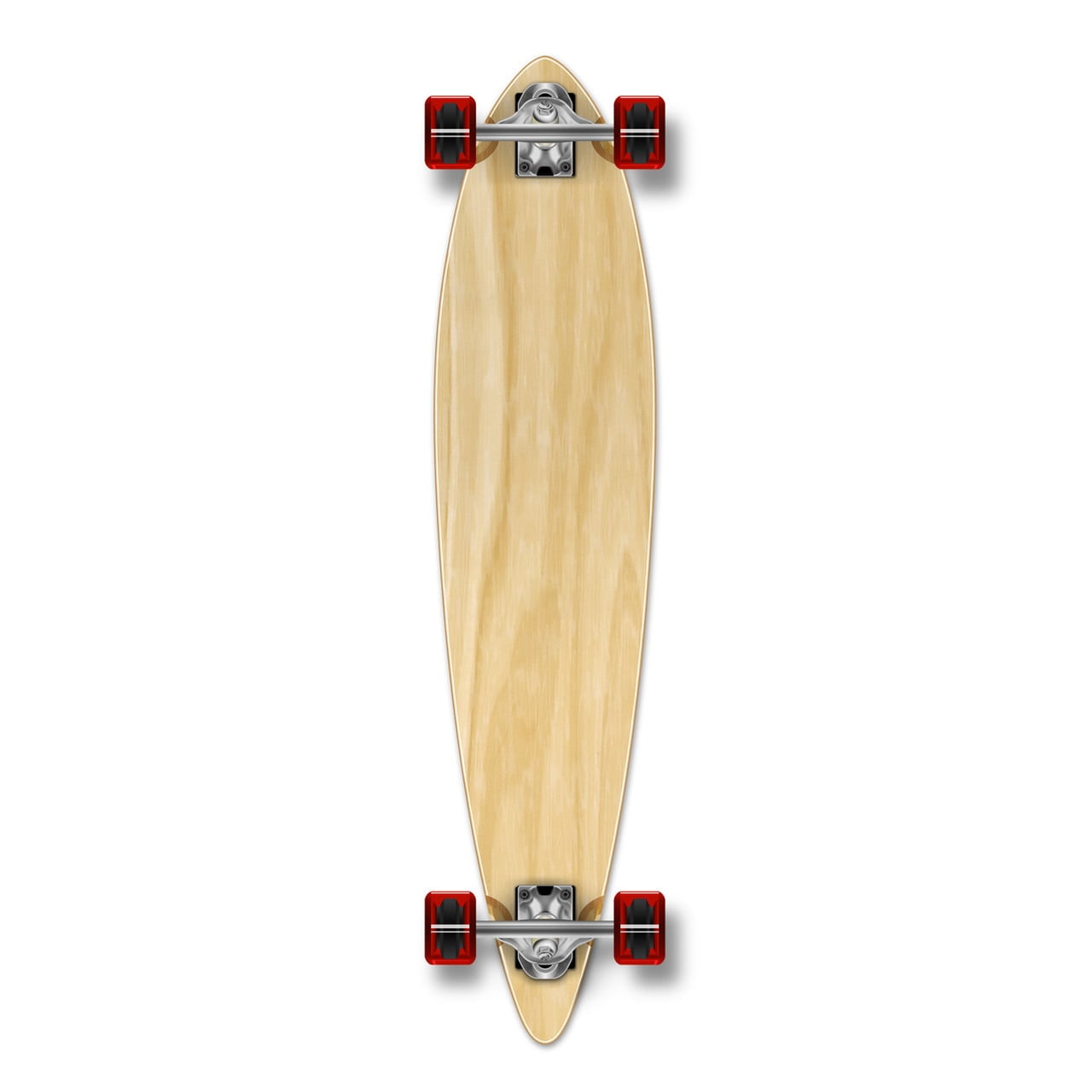 Yocaher Pintail Blank Longboard Complete - Natural - Walmart.com