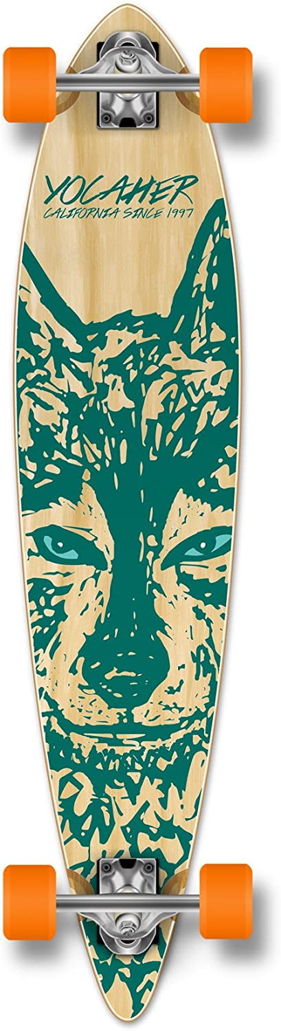 Yocaher Spirit Wolf Longboard Complete Skateboard Cruiser - Available ...