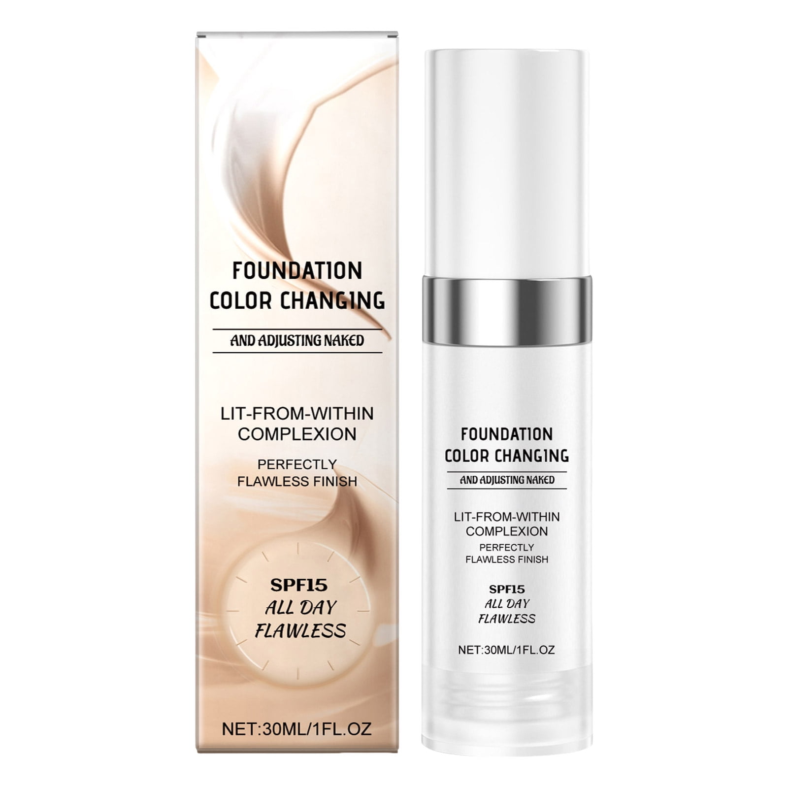 Yocbz Color-Adapting Foundation with SPF 15 - Hydrating + Sun Defense ...