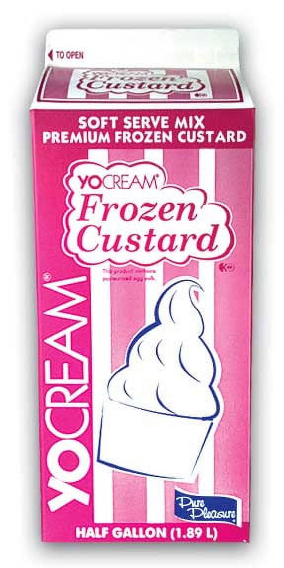 Yocream Custard, Vanilla Cream Soft Serve, 64 Ounce -- 6 per case ...