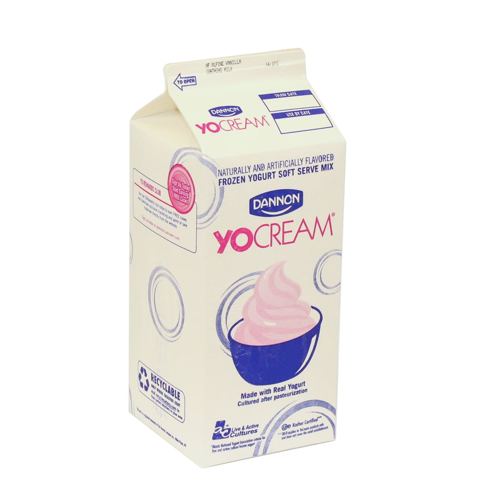 Yocream Yogurt Mix, Alpine Vanilla Nonfat Soft Serve, 64 Ounce -- 6 per ...