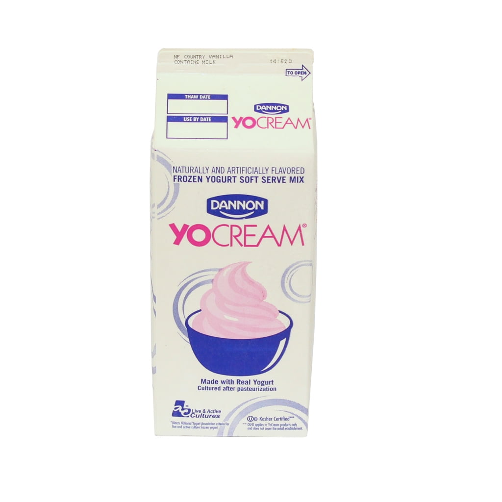 Yocream Healthy Rich Nonfat Soft Serve Yogurt Mix, Country Vanilla, 64 ...