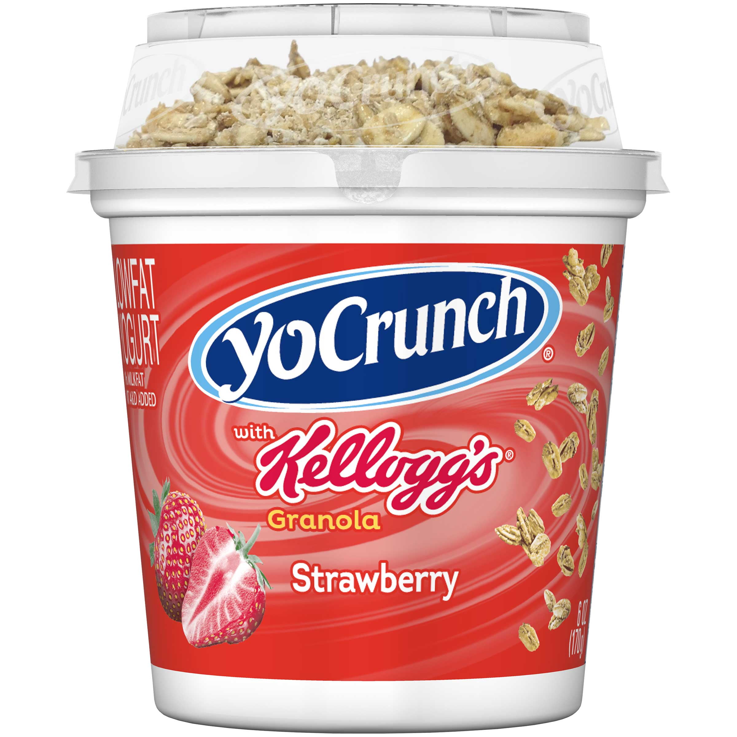 Yocrunch Strawberry Yogurt with Granola, 6 Ounce -- 12 per case ...