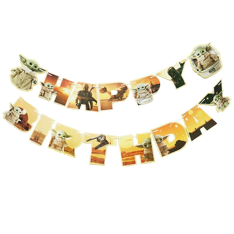 Yoda Banner For Shower Decorations Birthday Banner Party Decoration ...