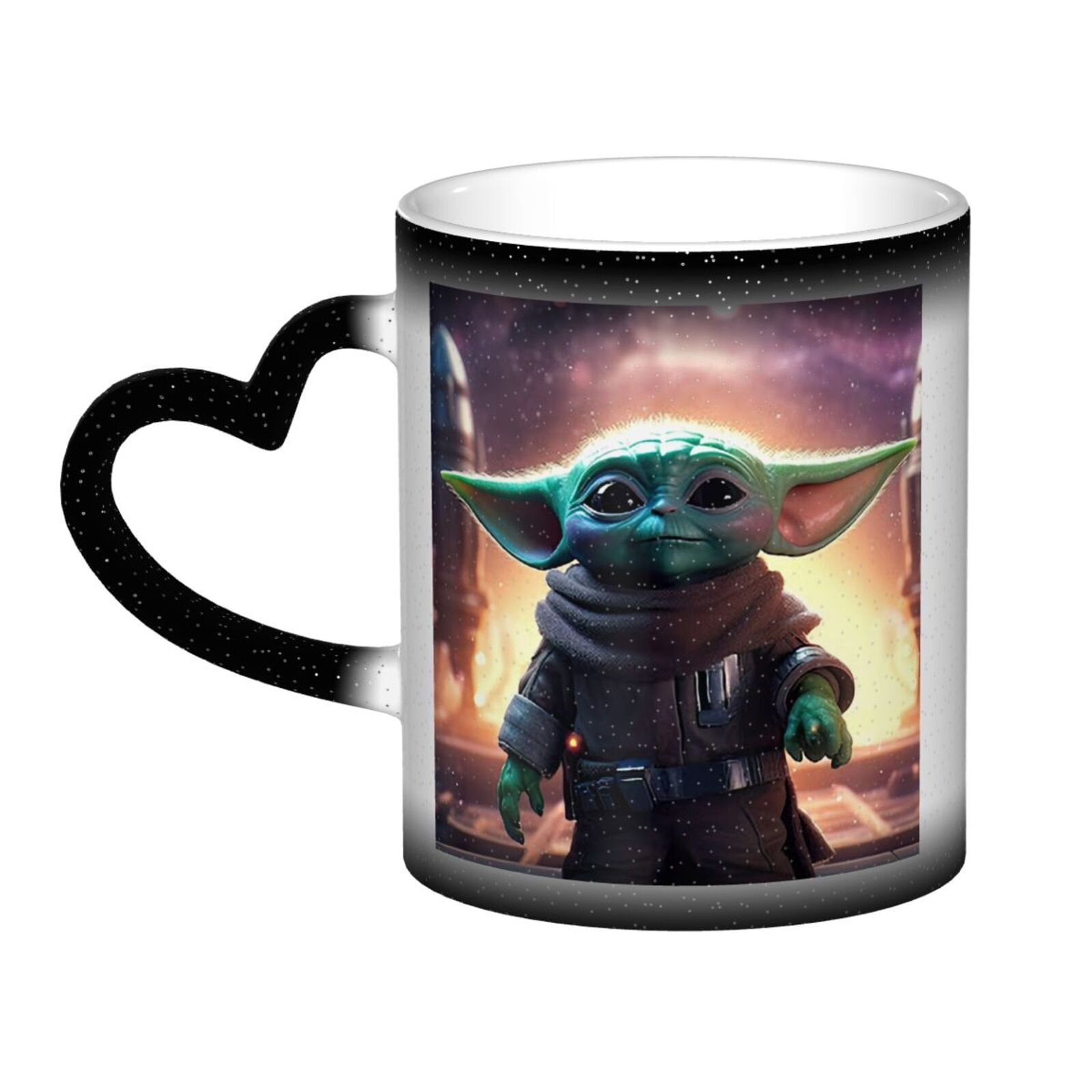 Yoda Color Changing Starry Sky Mug Heat Sensitive Coffee Cups with ...
