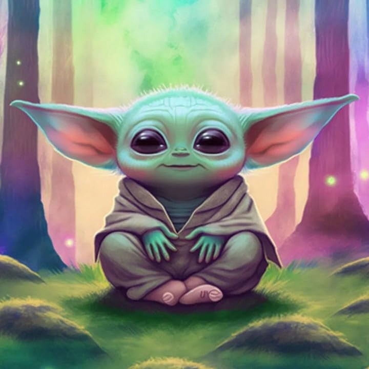 Yoda Elder Yoda Baby DIY 5D Diamond Digital Painting Kit Crystal ...