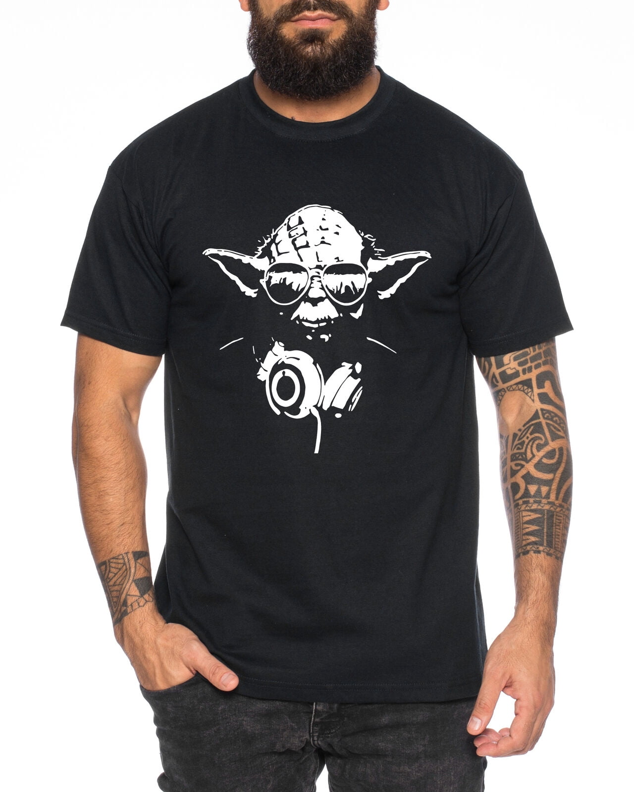 Yoda - Herren T-Shirt DJ YODA Jedi Ritter The Empire Turntables Music ...