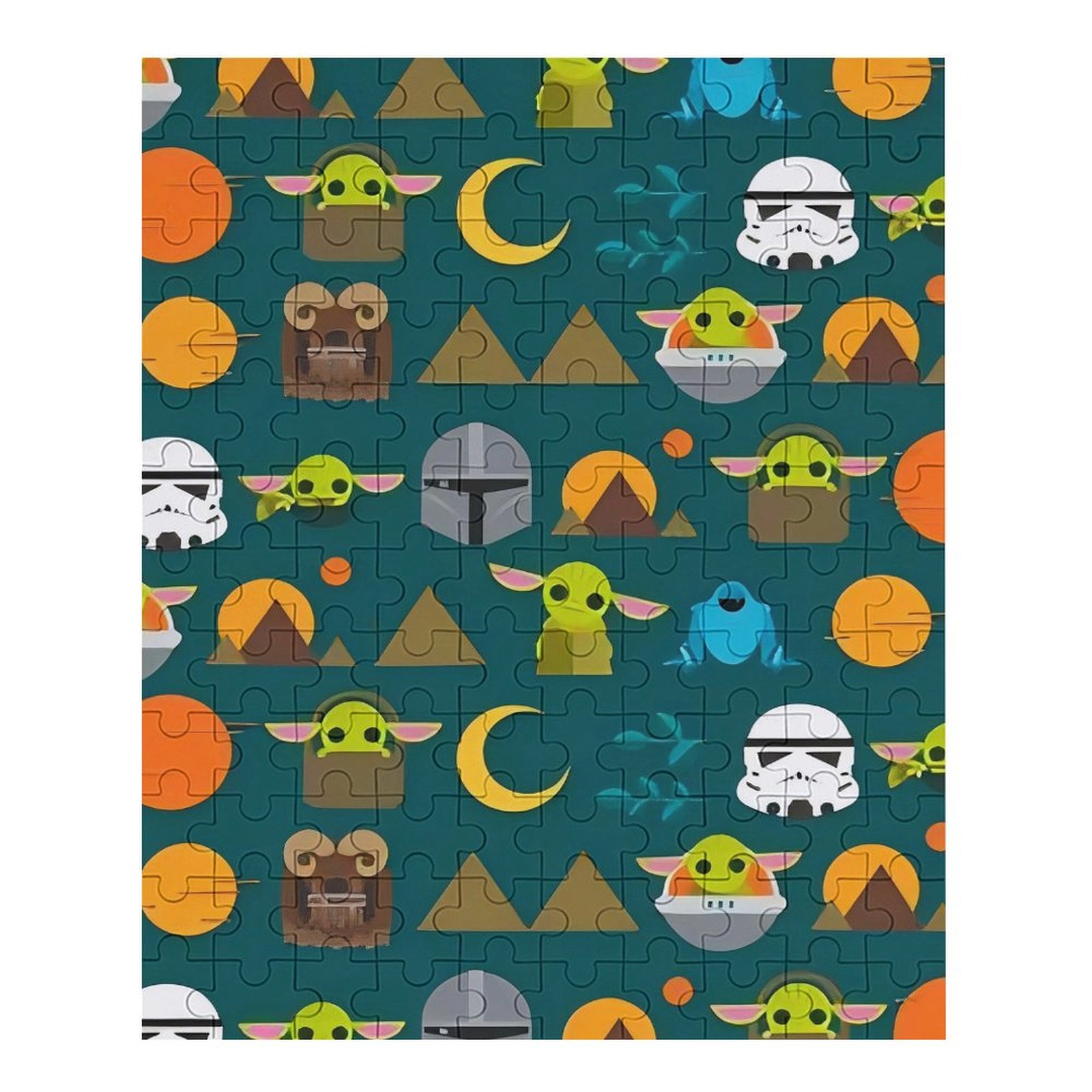 Yoda Jigsaw Puzzle Toy Cartoon Anime Interlocking Puzzle Suitable for ...