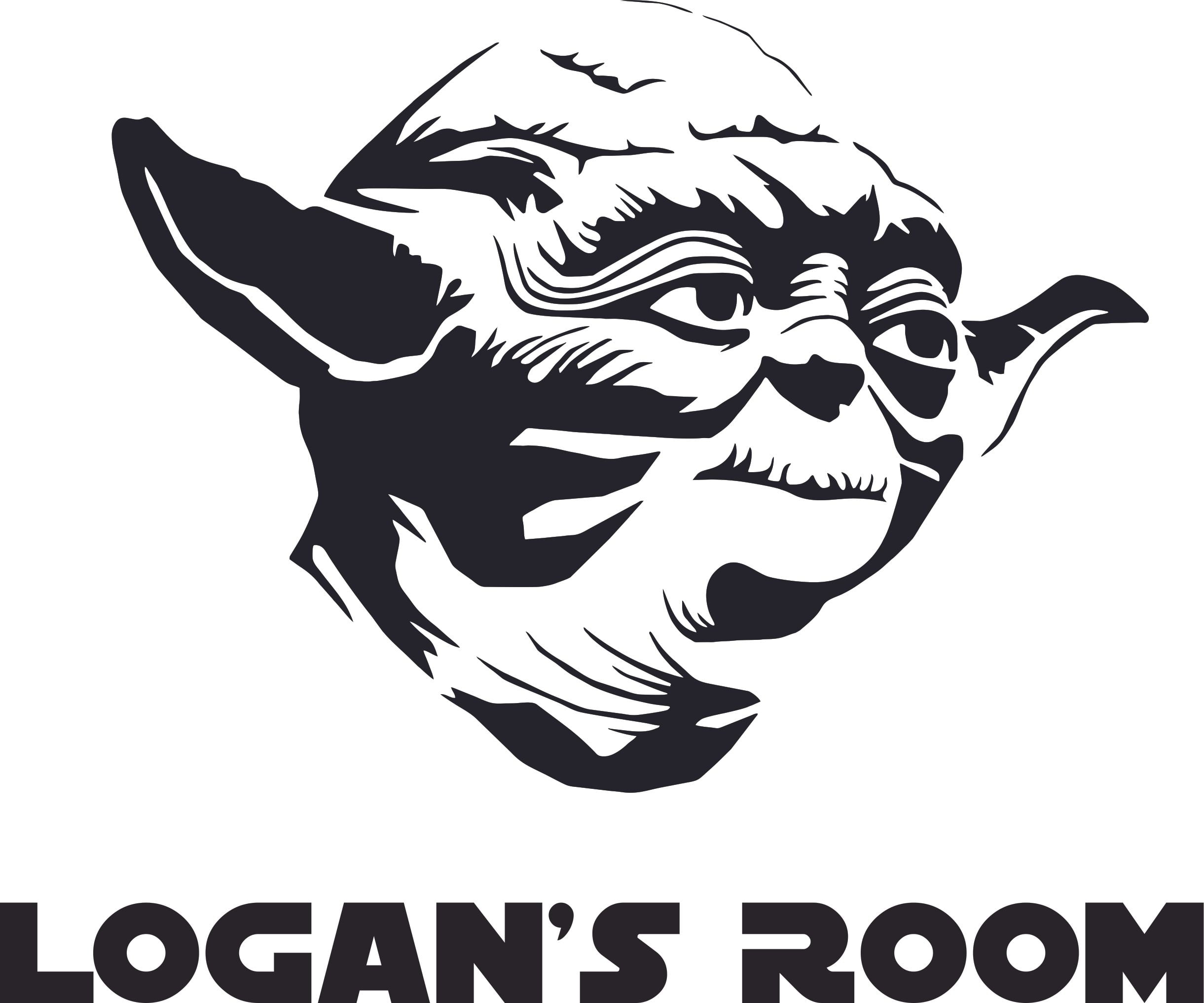 Yoda Lego Star Wars Cartoon Character Design Customized Wall Art Vinyl ...