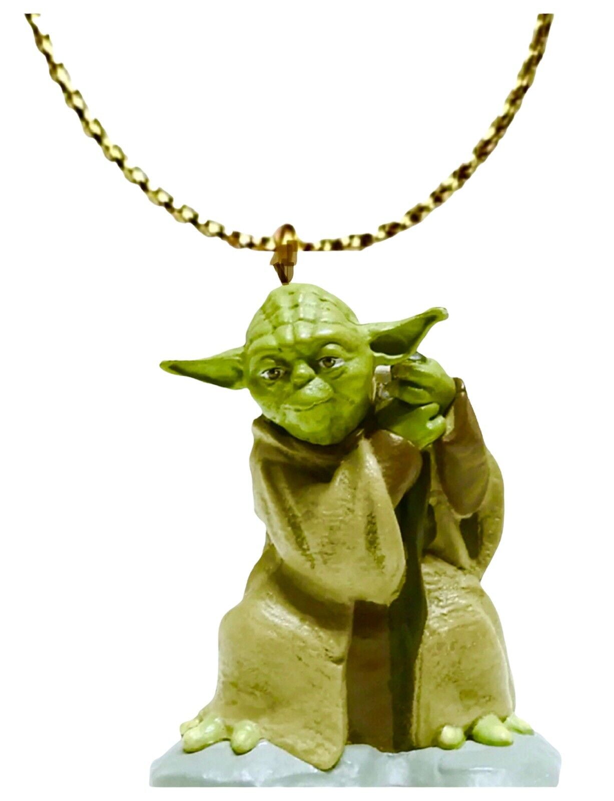 Yoda PVC Figure 3” Ornament Star Wars Figurine Charm Dangler NEW Rare ...