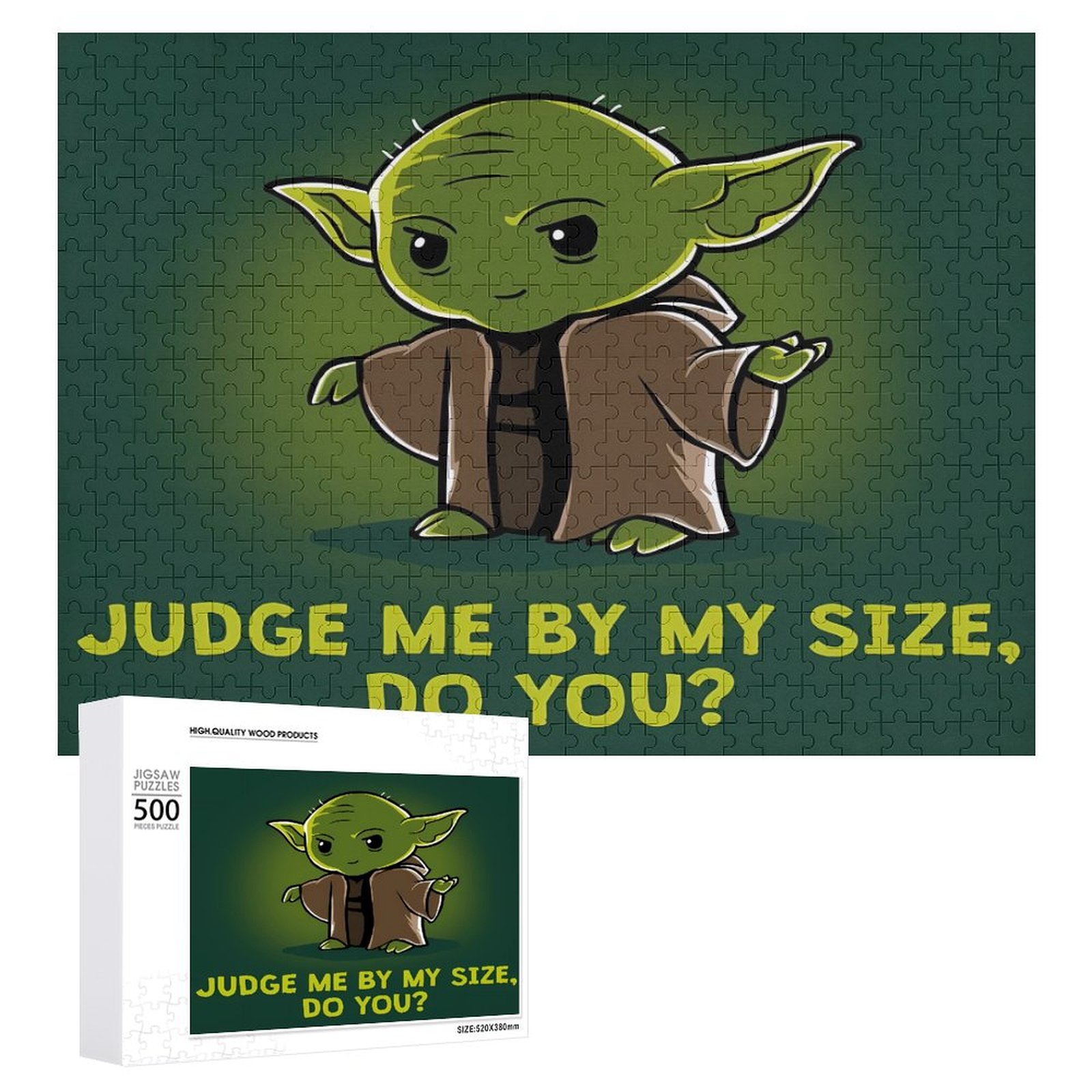 Yoda Wooden Picture Puzzle-Eco-Friendly Wood, Educational Toy That ...