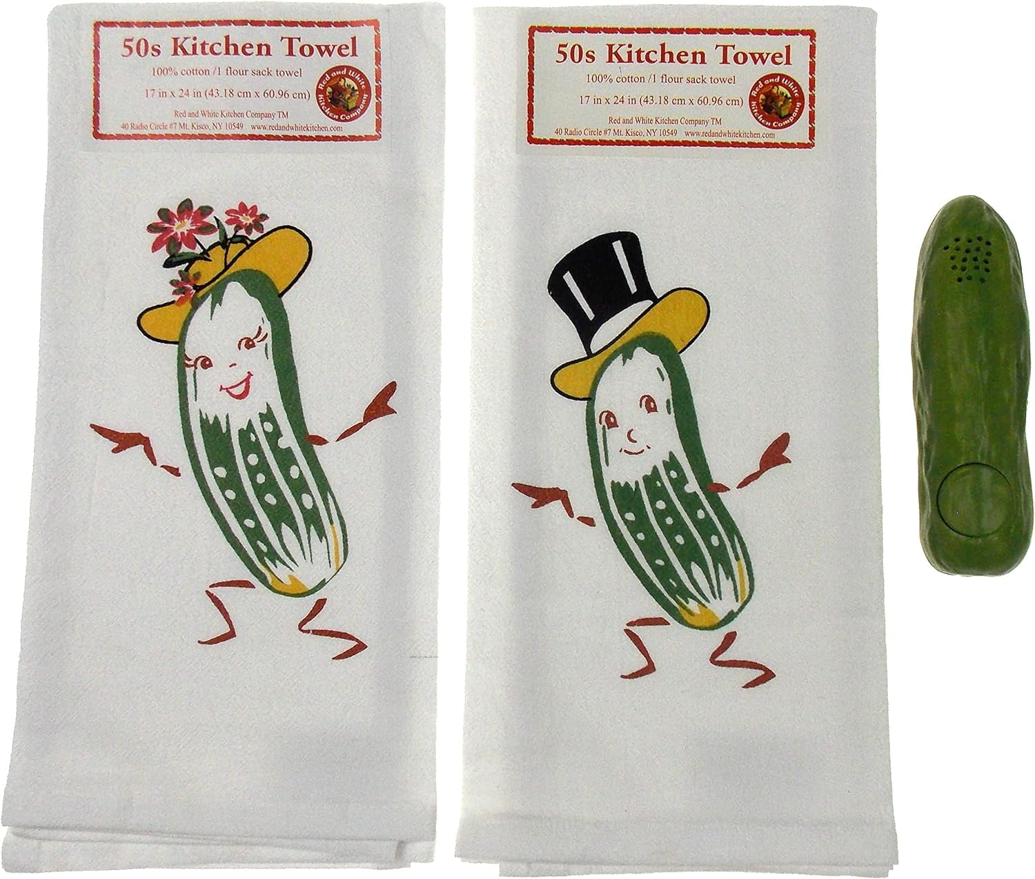 Yodeling Pickle Bundled with a Mr Pickle & Mrs Pickle Kitchen Towel ...
