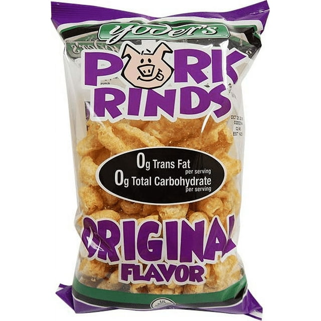 Yoder's Original Pork Rinds (Chicharrones), 12-Pack 3.5 oz. Bags ...