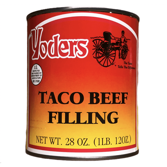 Yoders Taco Beef Canned Meat 28 oz- 1 Can - Walmart.com