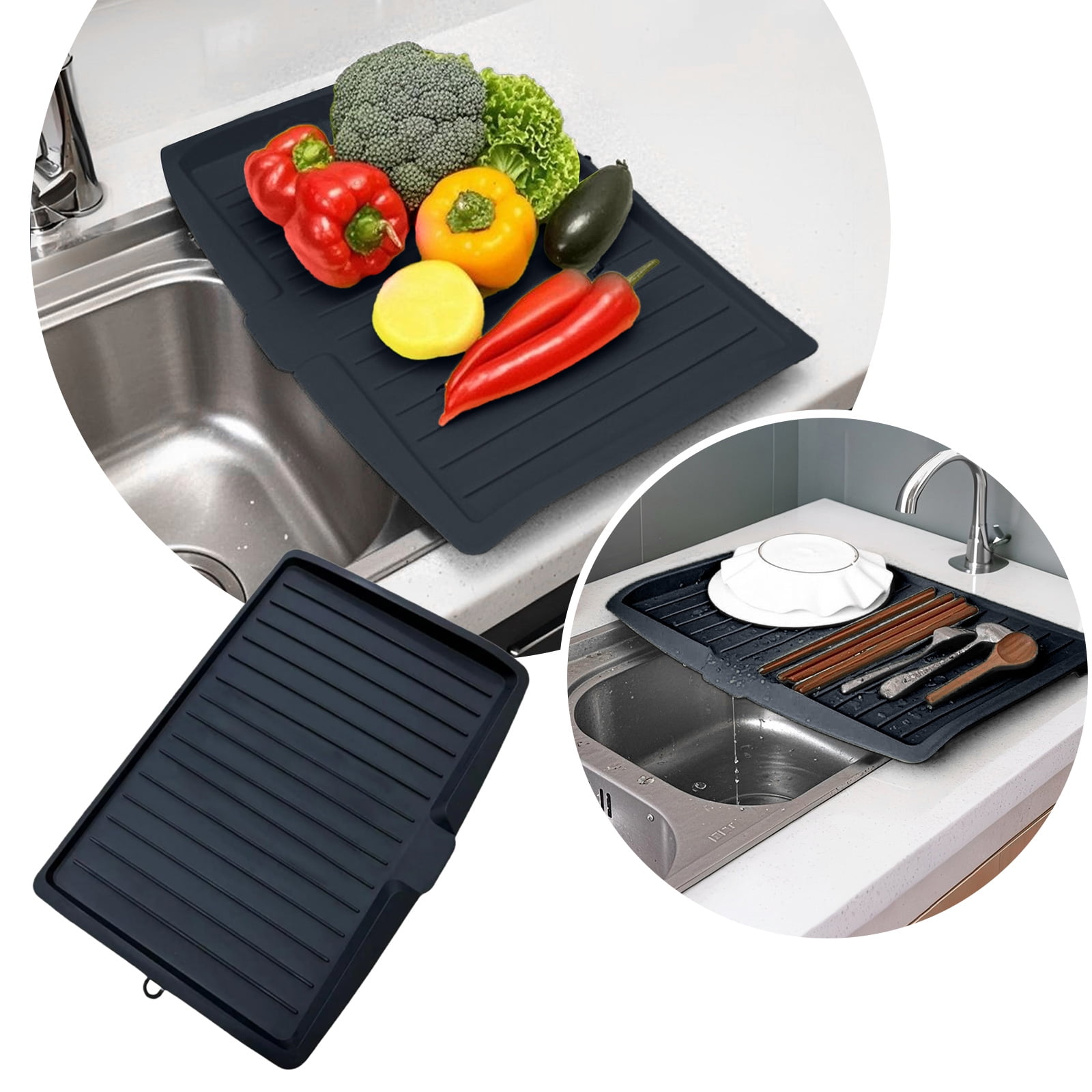 YoeXGDS 1PC Dish Drain Board Plastic Drain Boards, Dish Drainer Tray ...