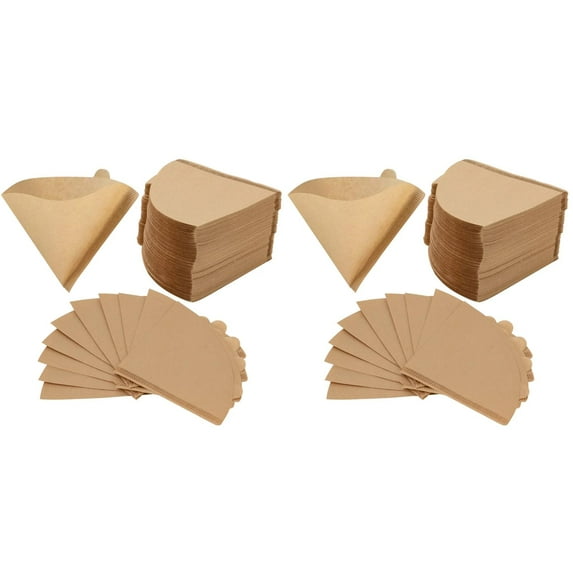 YoeXGDS 200 Counts Disposable Coffee Paper Filters V Shaped Paper ...