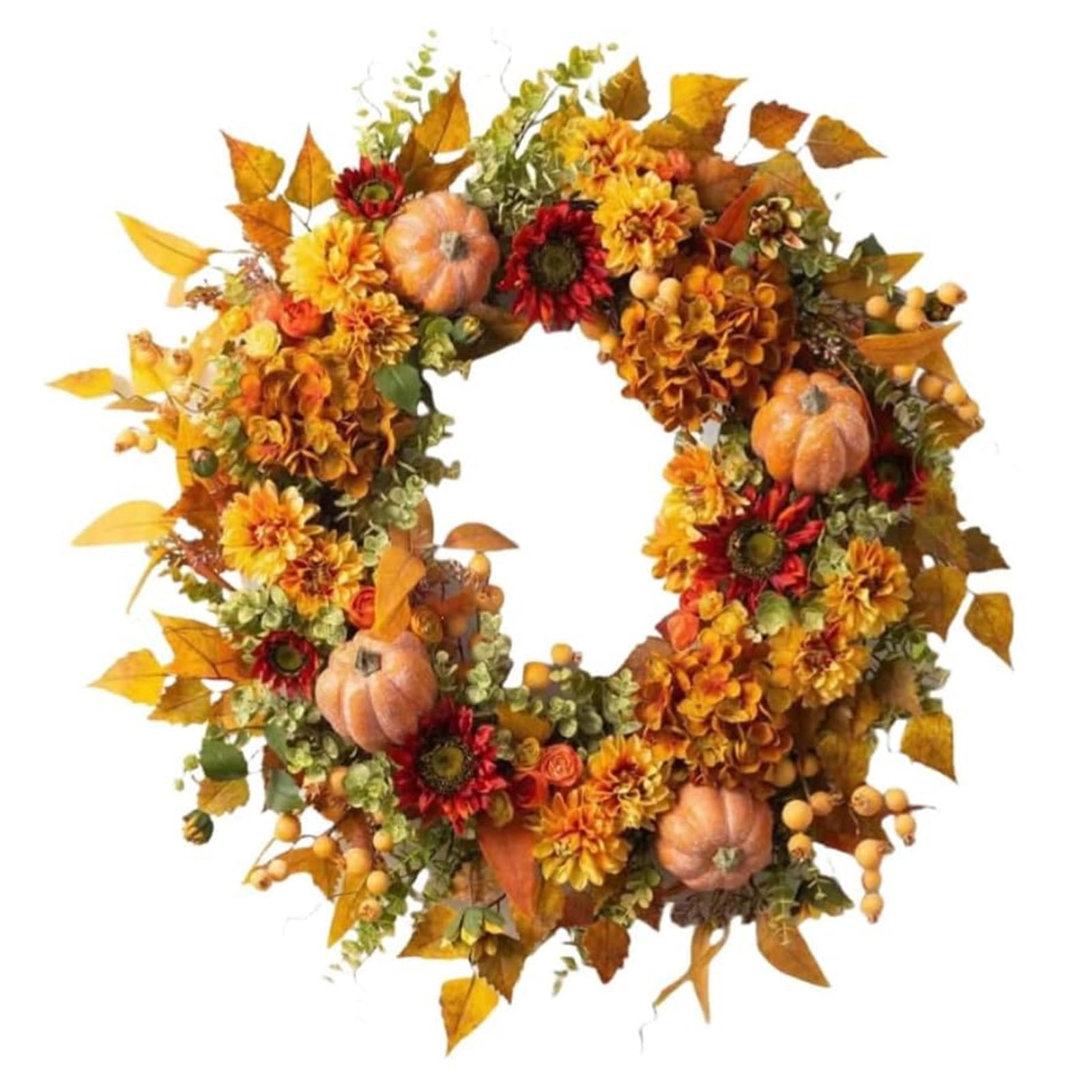 YoeXGDS Fall Door Wreath, 18/20/22inch Autumn Wreaths for Front Door ...