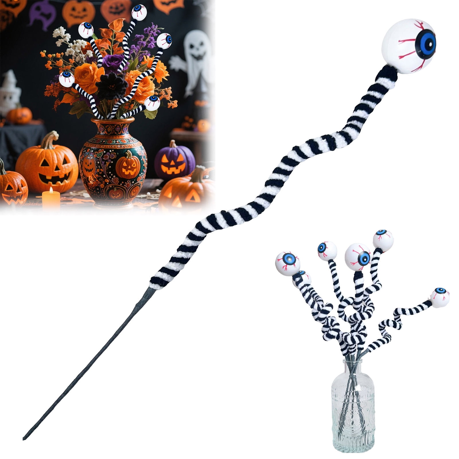 YoeXGDS Halloween Eyeball Branch Halloween Eyeball Stick Decor 15 Inch ...