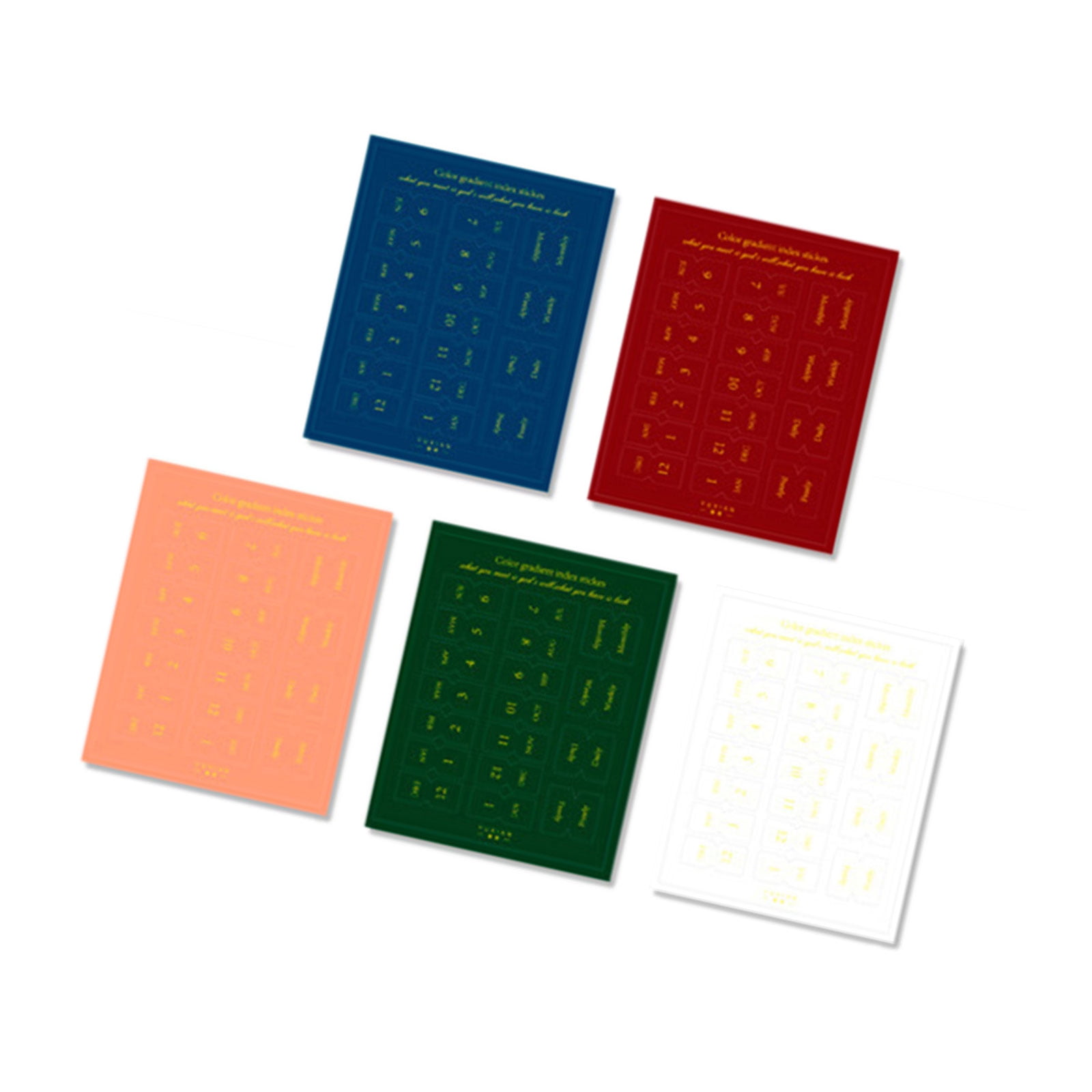 Yoetaun 10 Sheets Planner Monthly Tabs Indexed Stickers Adhesive Tabs ...