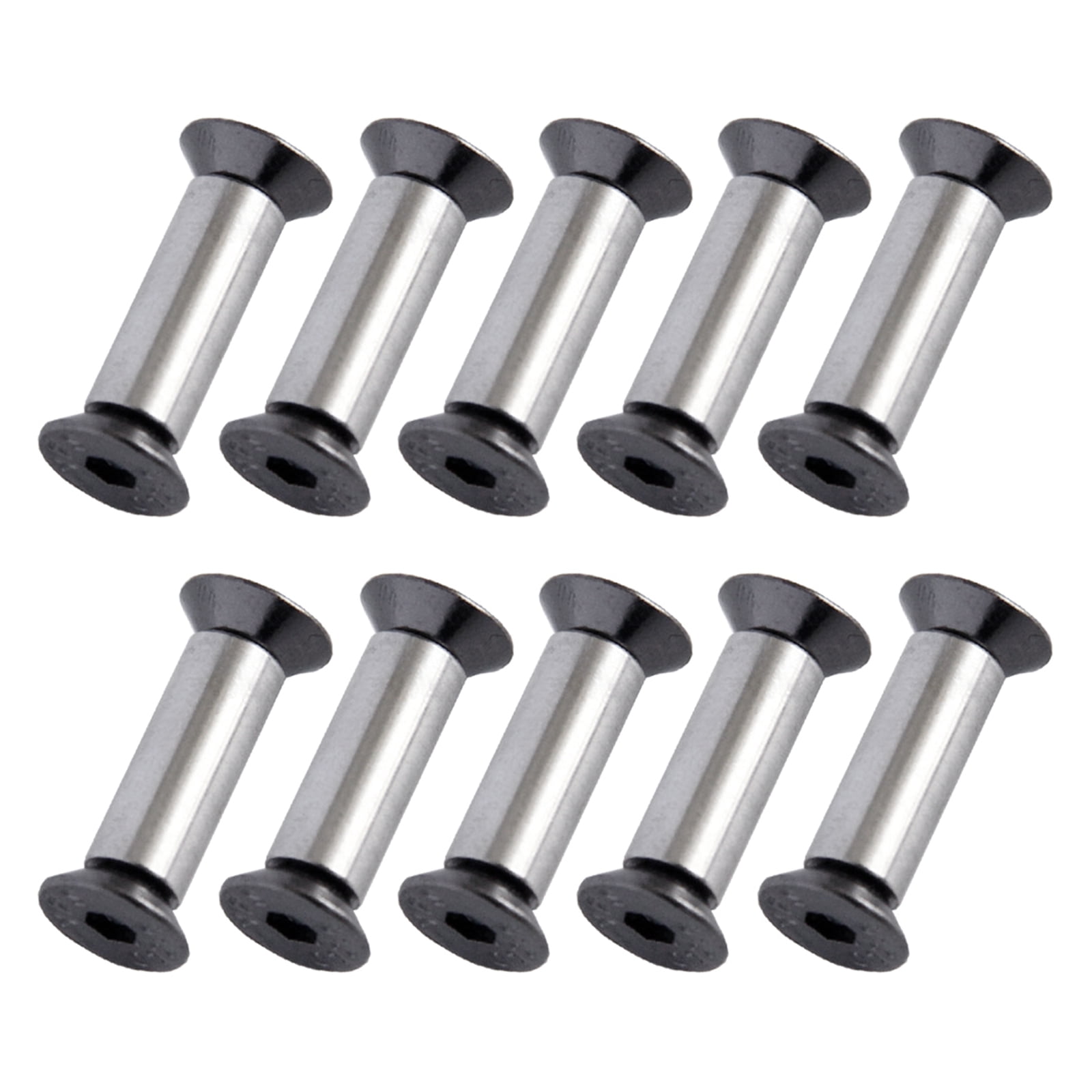 Yoetaun 10Pieces/ Handle Rivets Scale Screw Fastener Nut YFS Flat Head ...