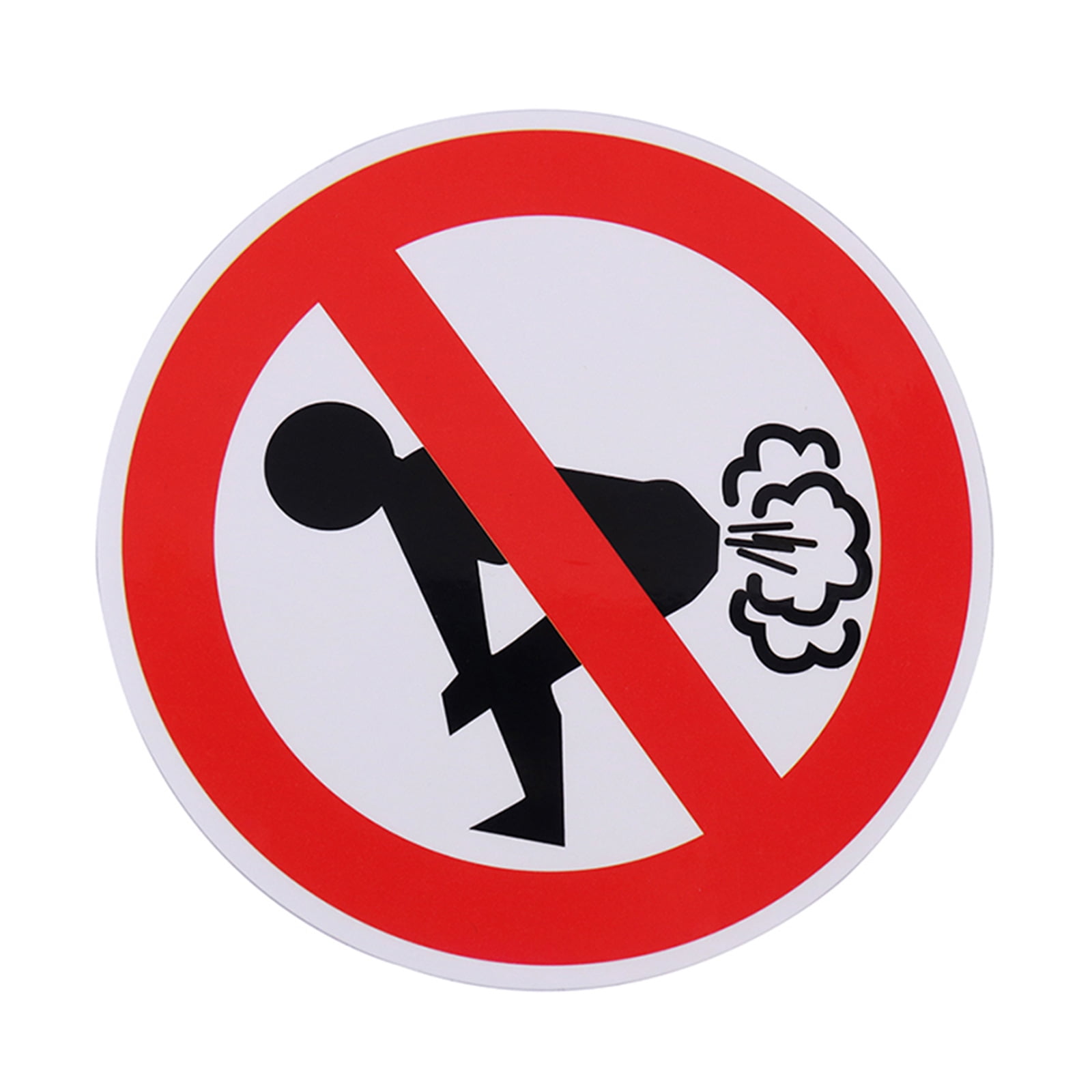 Yoetaun 12cm x 12cm No Farting Car Sticker Funny PET Decal for Car ...