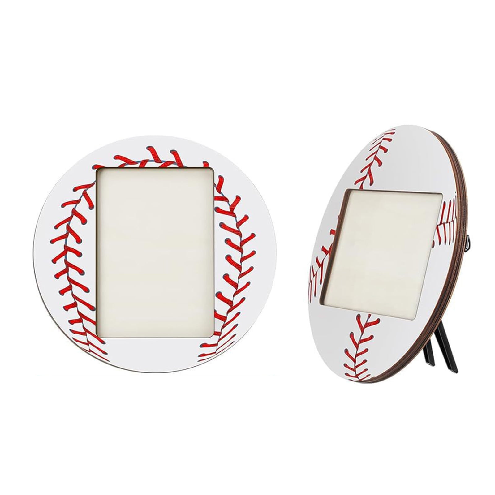 Yoetaun 2Pieces Wood Baseball Soccer Photo Frames Sports Themed ...