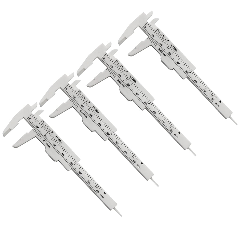 Yoetaun 4 Pieces 80 mm Caliper Vernier Caliper Double Scale Sliding ...