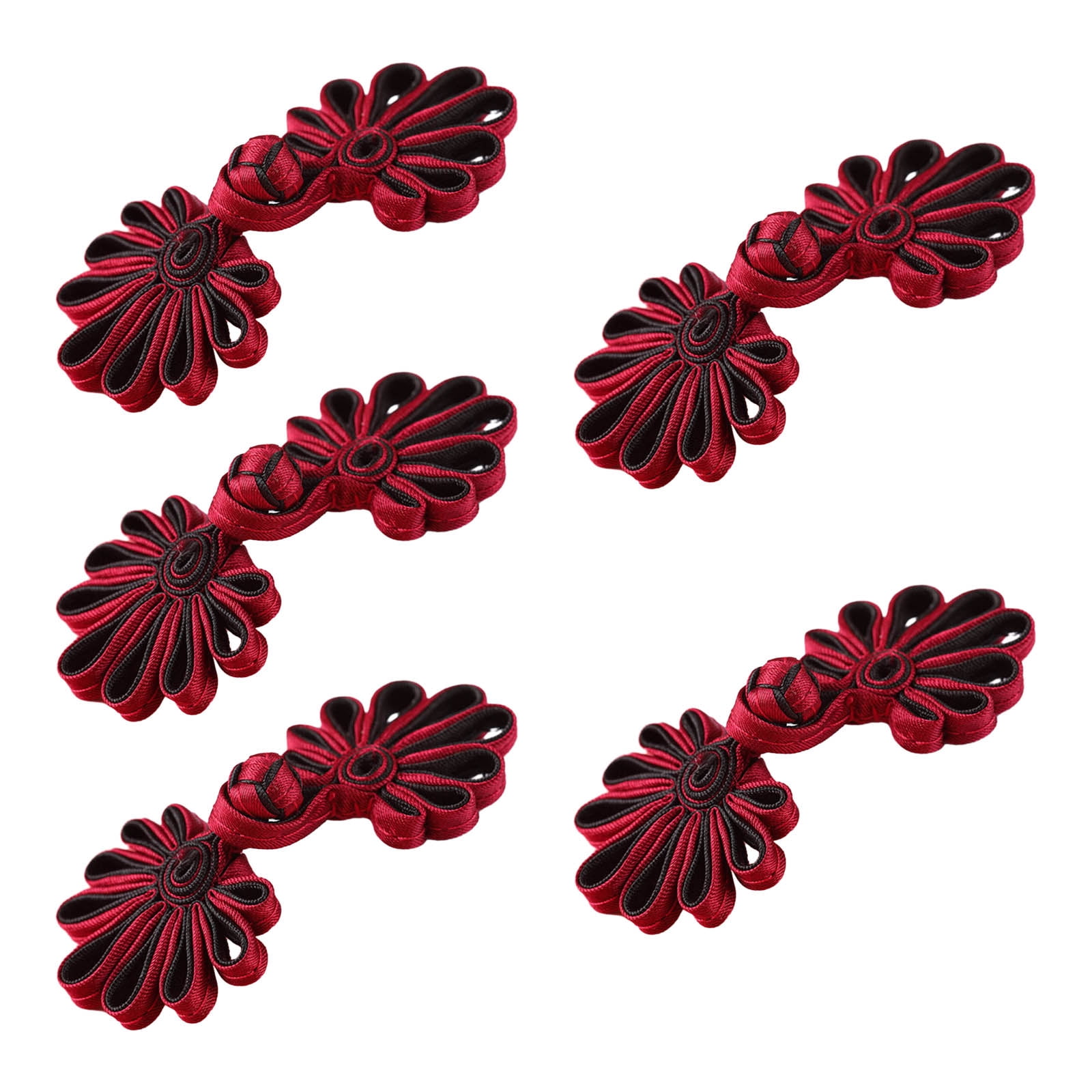 Yoetaun 5 Pairs Chinese Knots Buttons Cheongsam Buttons Chinese Closure ...