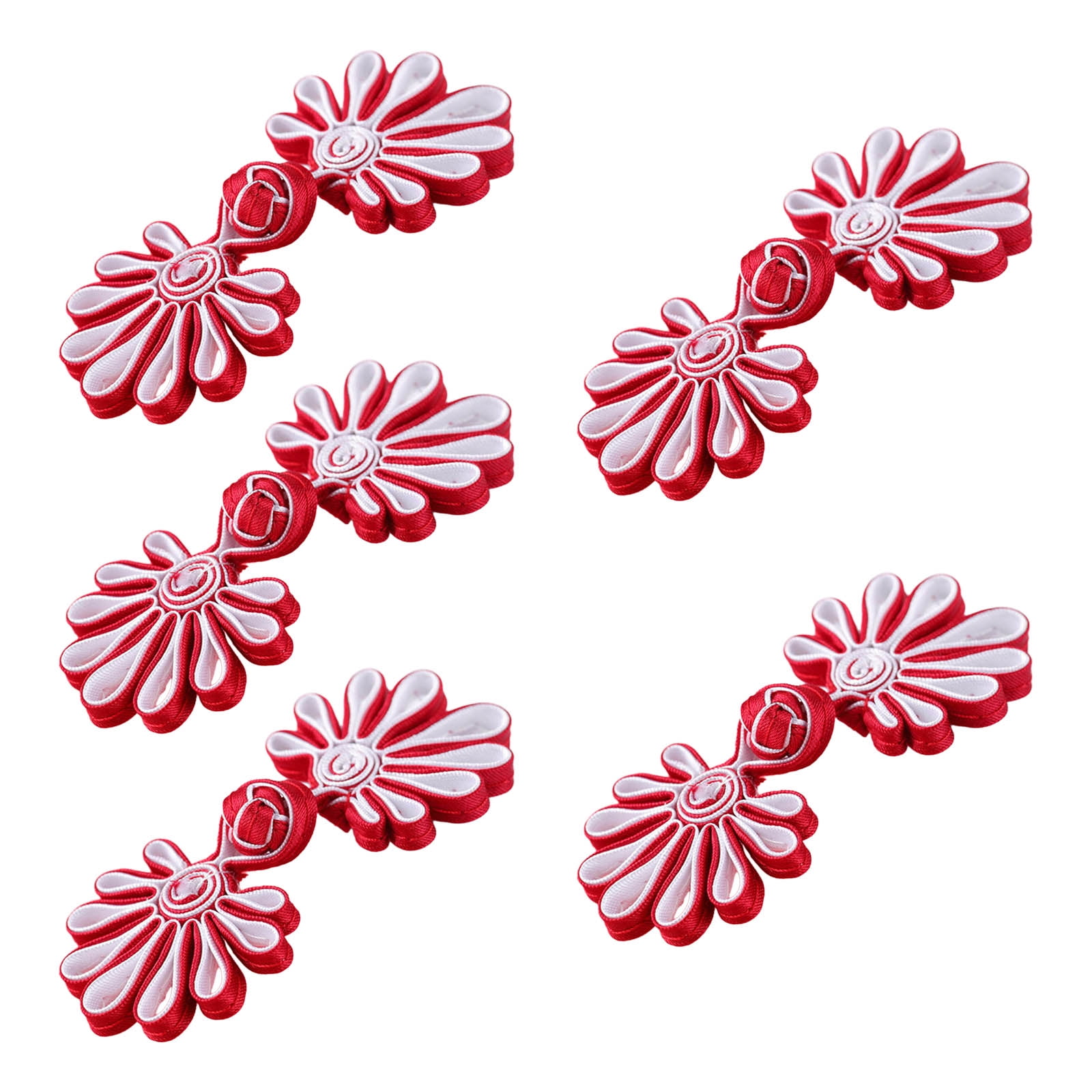 Yoetaun 5 Pairs Chinese Knots Buttons Cheongsam Buttons Chinese Closure ...
